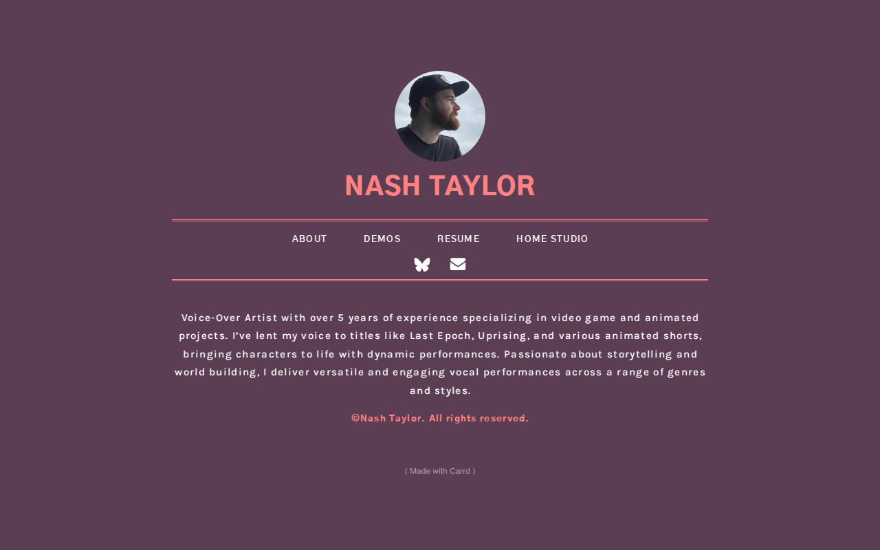 Nash Taylor Voice Acting